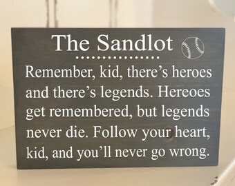 Sandlot Quote Sign - Etsy