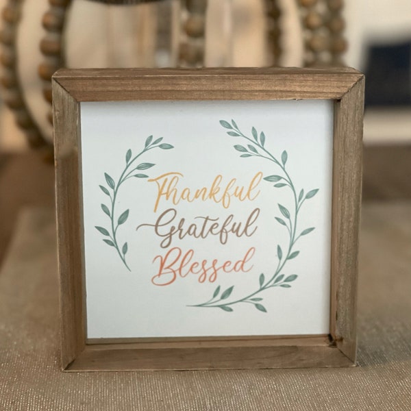 Grateful Sign - Etsy