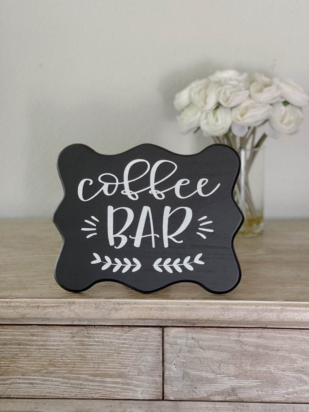 COFFEE BAR Wooden Tabletop Sign - Etsy