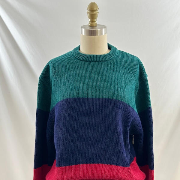 90s Colorful Sweater - Etsy