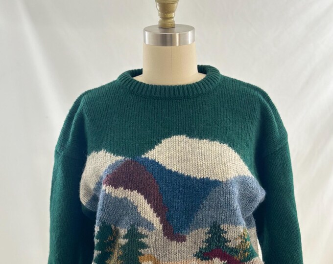 Vintage 80s Gap Novelty Crew Neck Sweater Vintage Wool Knit Sweater ...