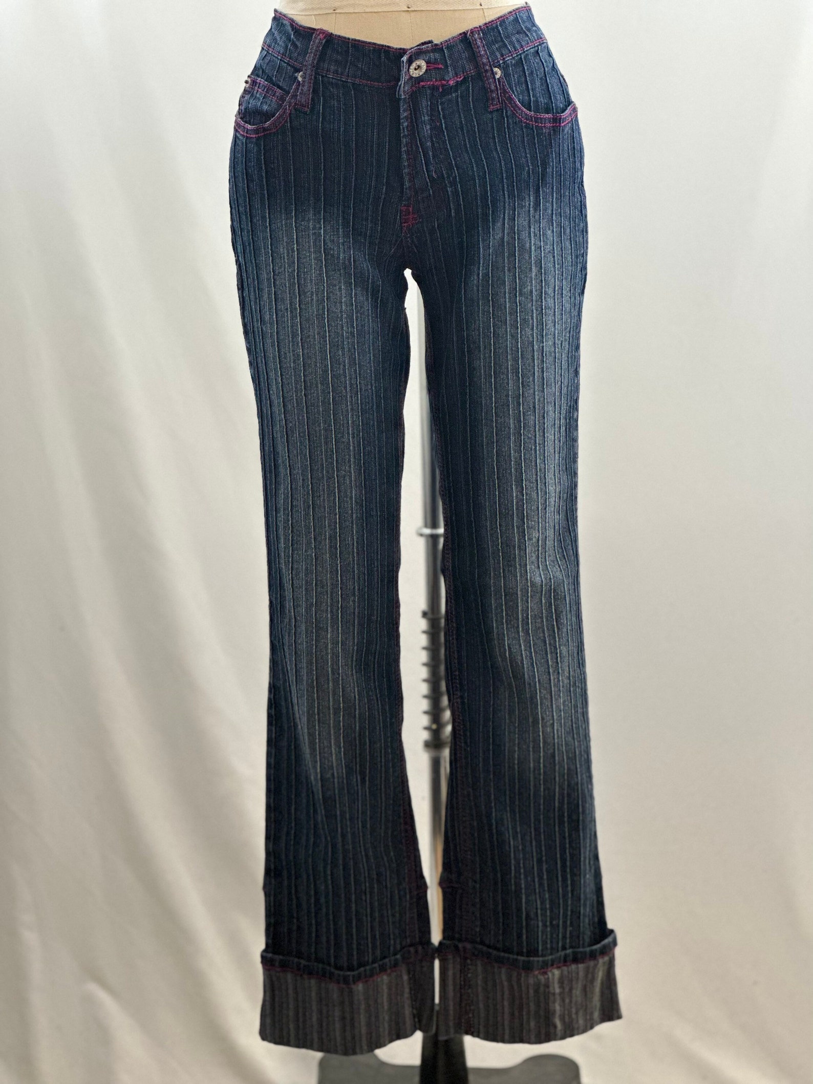 Vintage 90s Lazer Low Rise Flared Jeans Dark Wash Denim Low - Etsy