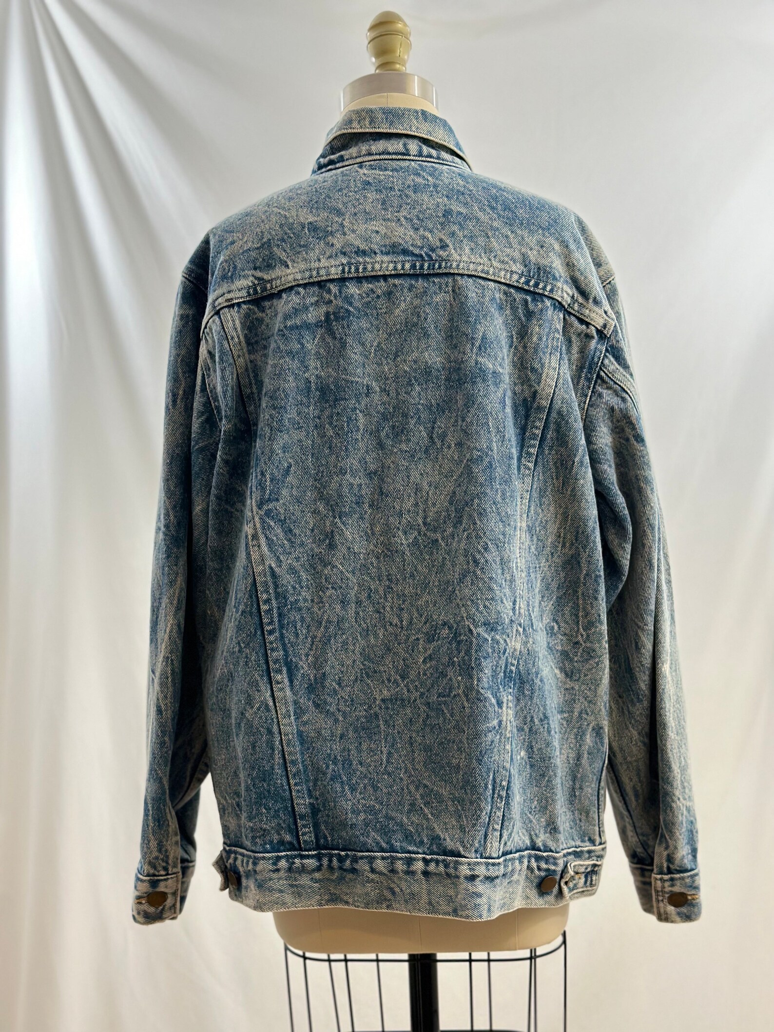 Vintage 80s Cascade Blues Stone Washed Denim Jacket Trucker Jean Jacket ...