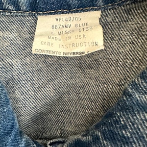 Vintage 80s Cascade Blues Stone Washed Denim Jacket Trucker Jean Jacket ...