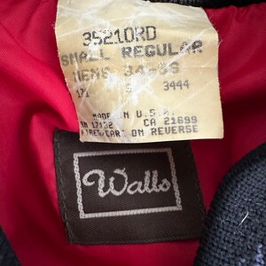 Vintage Walls 80s Red Southwestern Trim Bomber Ranch Wear Jacket ...