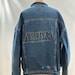 Vintage 90s Perry Ellis America Distressed Denim Jacket Oversized ...