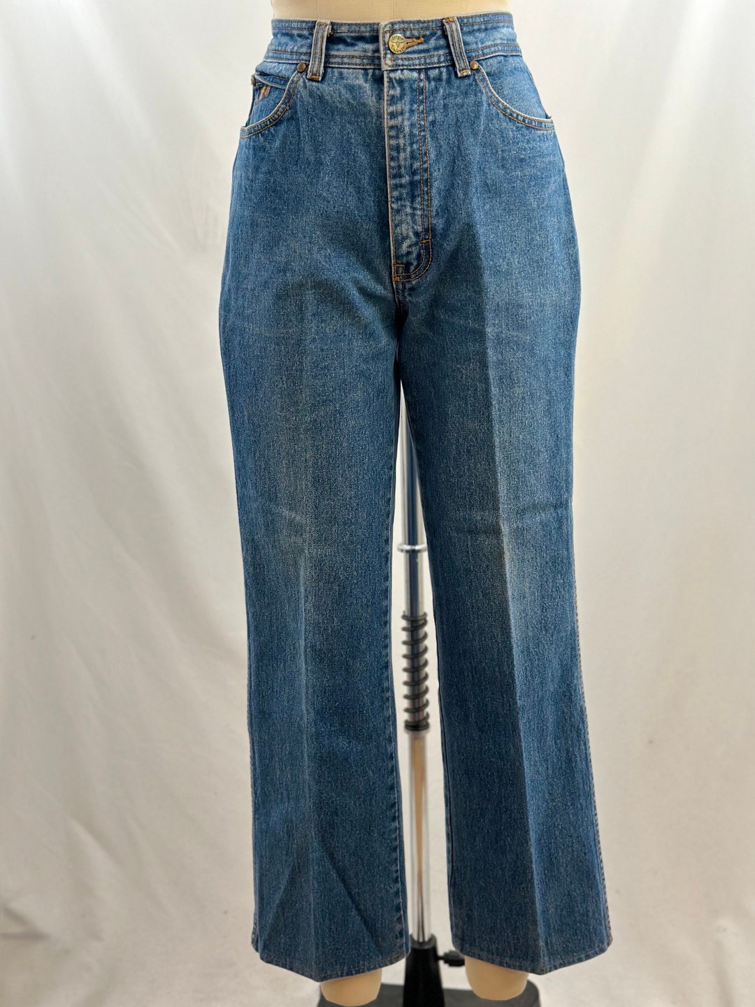 Vintage 80s Sergio Valente Jeans High Rise Straight Leg Medium Wash ...