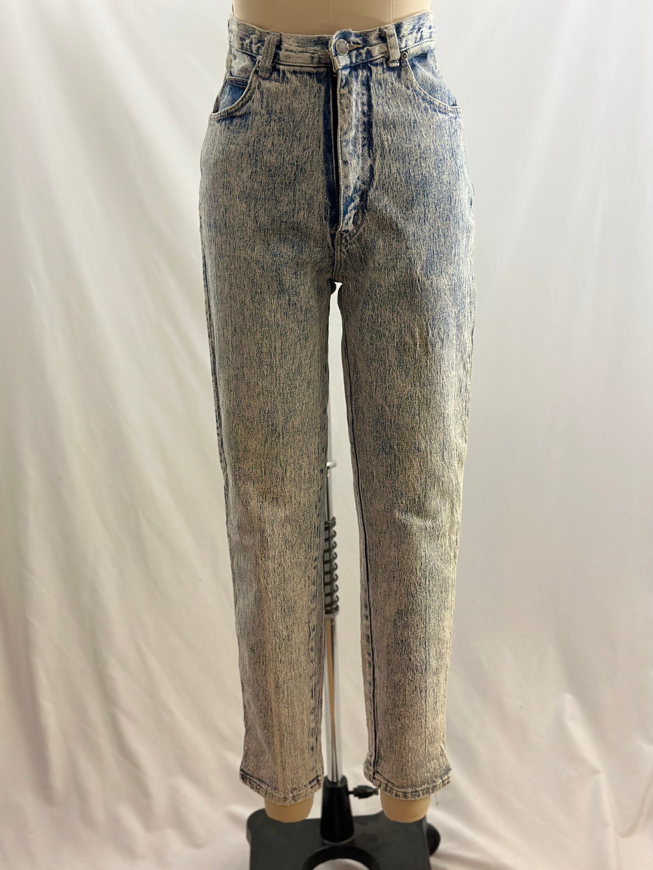 Vintage 80s High Waisted Acid Washed Jeans High Waisted Denim Mom Jeans ...