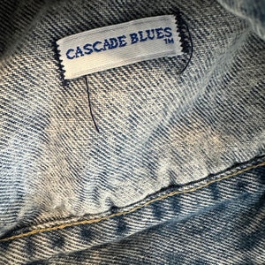 Vintage 80s Cascade Blues Stone Washed Denim Jacket Trucker Jean Jacket ...