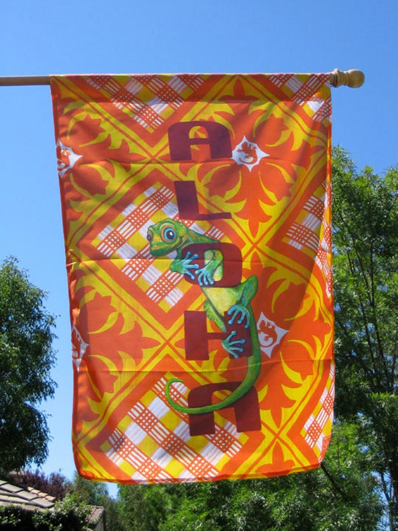 ALOHA - 28" X 40" Decorative House Flag - Etsy