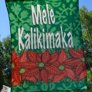 MELE KALIKIMAKA- 28" X 40" Decorative House Flag - Etsy