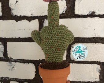 Cactus Middle Finger - Etsy
