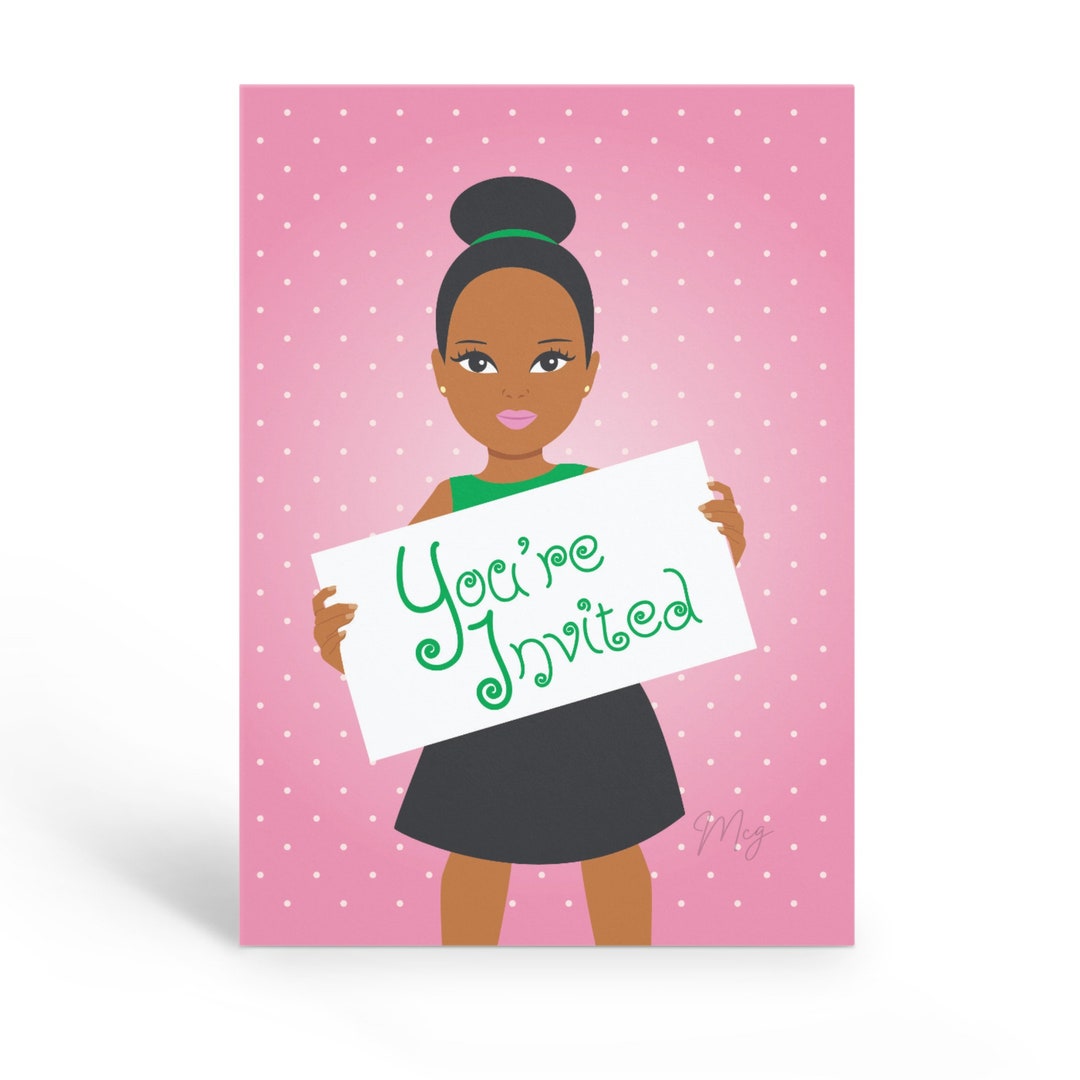 African American Party Invitation, African American Princess ...