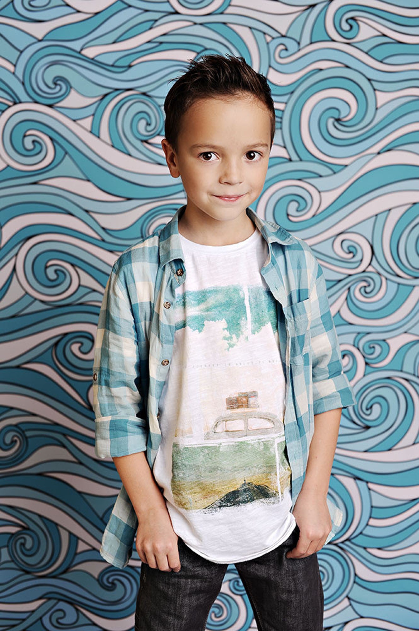 Wave Curl Photo Backdrop - Etsy