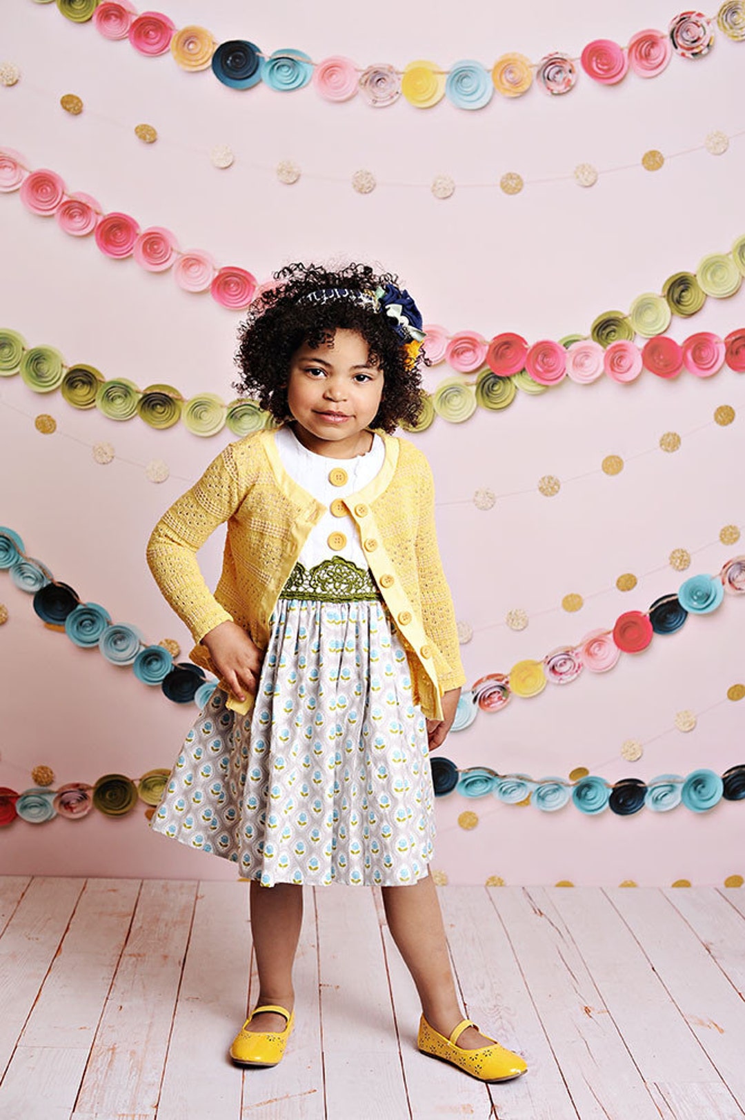 Flower Parade Photo Backdrop // Matte Vinyl Photography Backdrop ...
