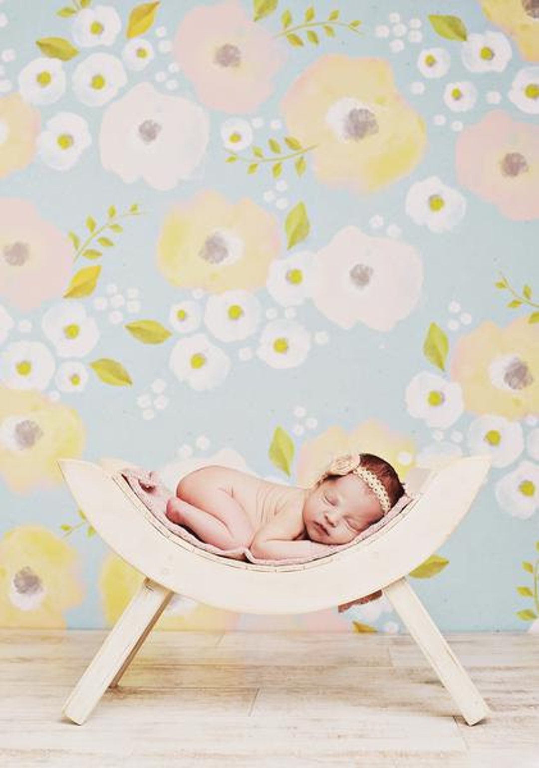 Bloom Photo Backdrop // Polypaper Photography Backdrop // SIZES: 5'x5 ...