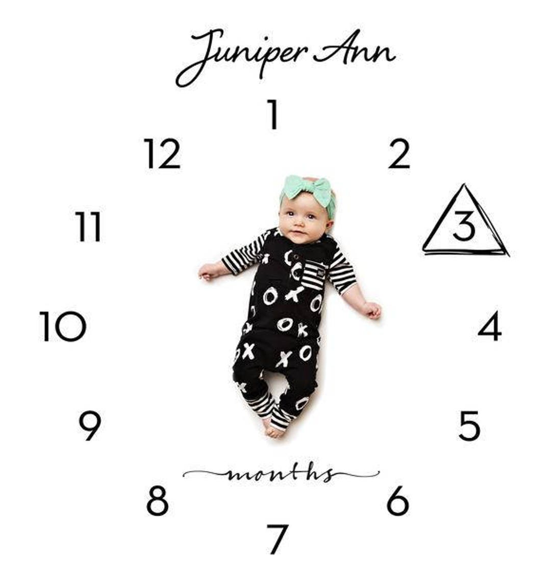 48 X 48 // Clock Calendar Photo Backdrop // - Etsy
