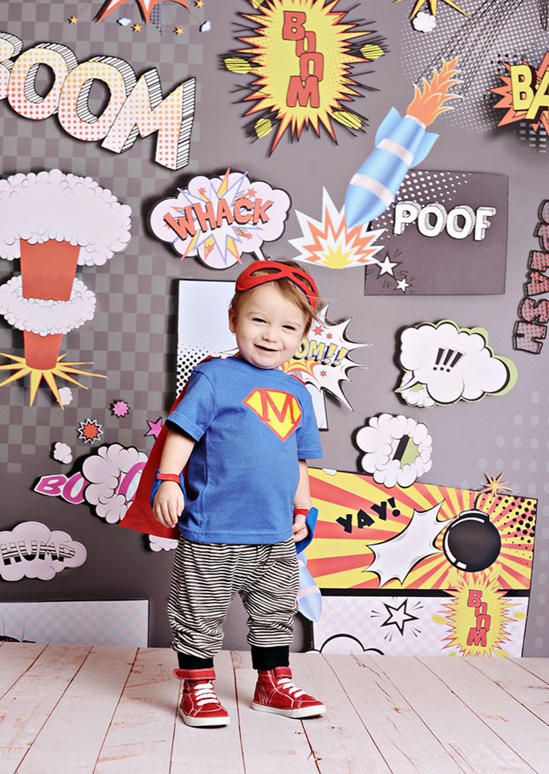 BOOM Photo Backdrop // Polypaper Photography Backdrop // SIZES: 5'x5 ...
