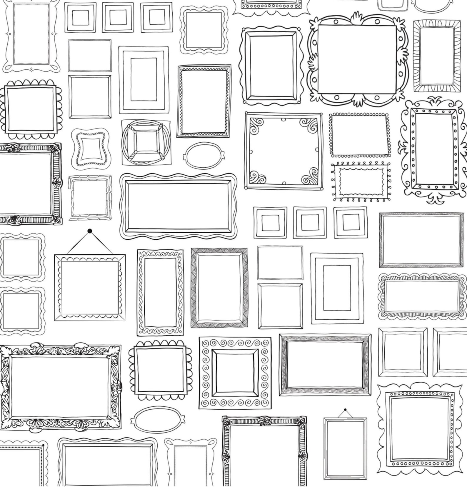 B&W Frames Photo Backdrop | Etsy