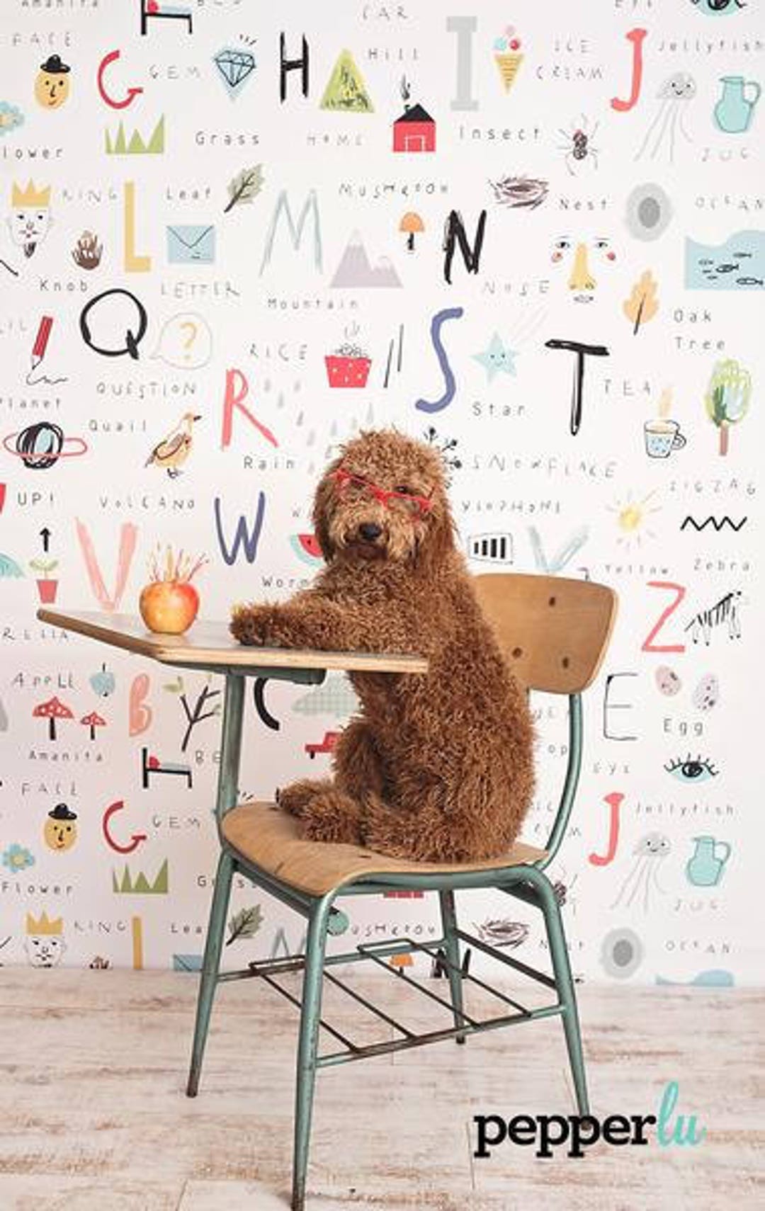 Hand-drawn Alphabet Photo Backdrop // Polypaper Photography Backdrop ...