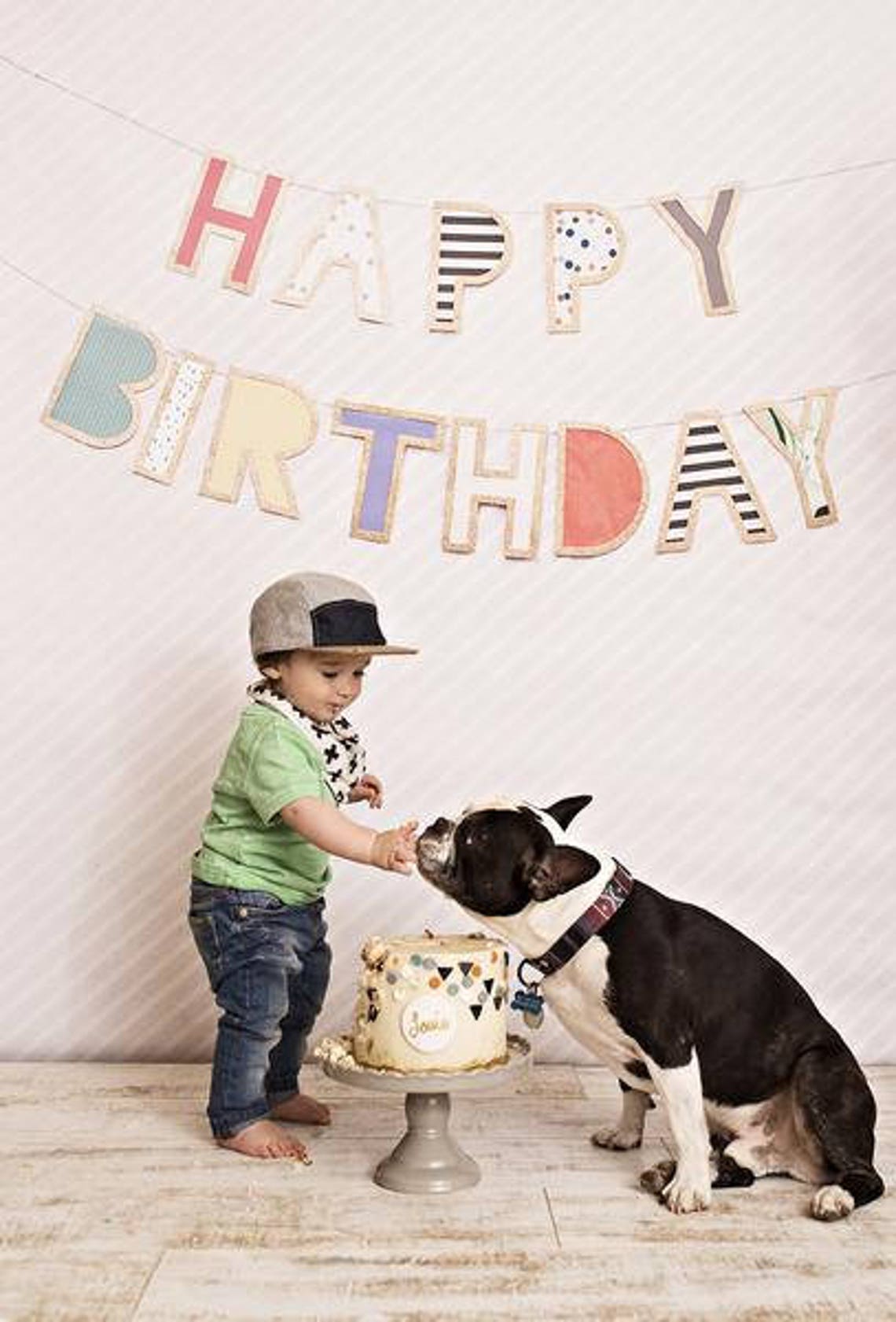 Birthday Griff Photo Backdrop // Polypaper Photography | Etsy