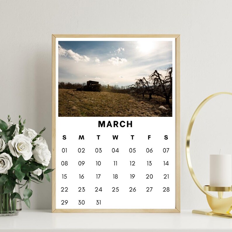 2025 Printable Calendar | Monthly Planner 2025 | Winter Cow Farm ...