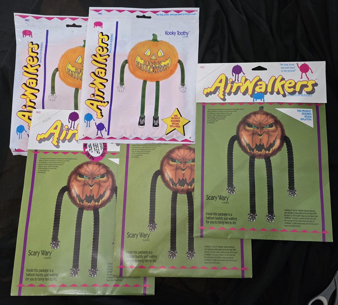 1983 Vintage Halloween Air Walkers Helium Balloons, Unopened and Brand ...