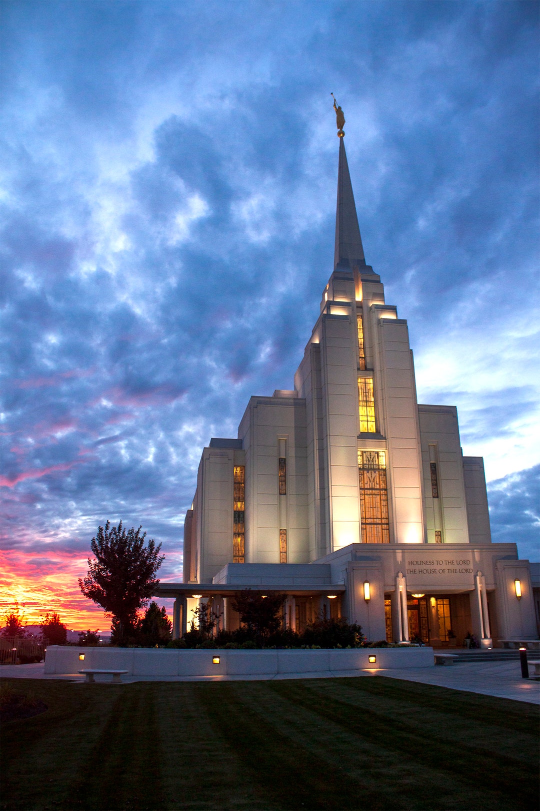 Rexburg Temple Sunset, Temple Prints - Etsy