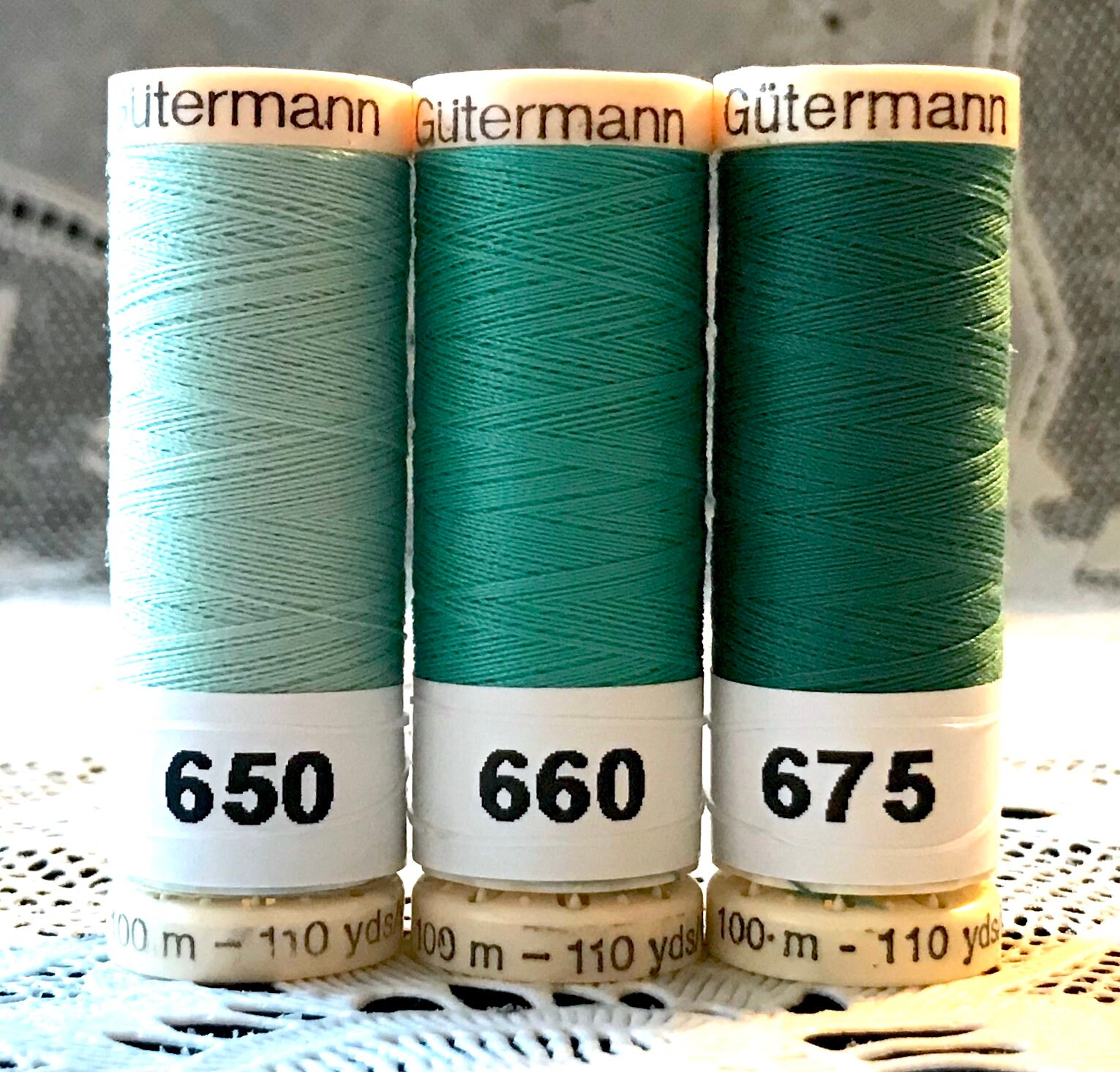 3 NEW Different Teal Colors GUTERMANN 100% Polyester Sewing - Etsy
