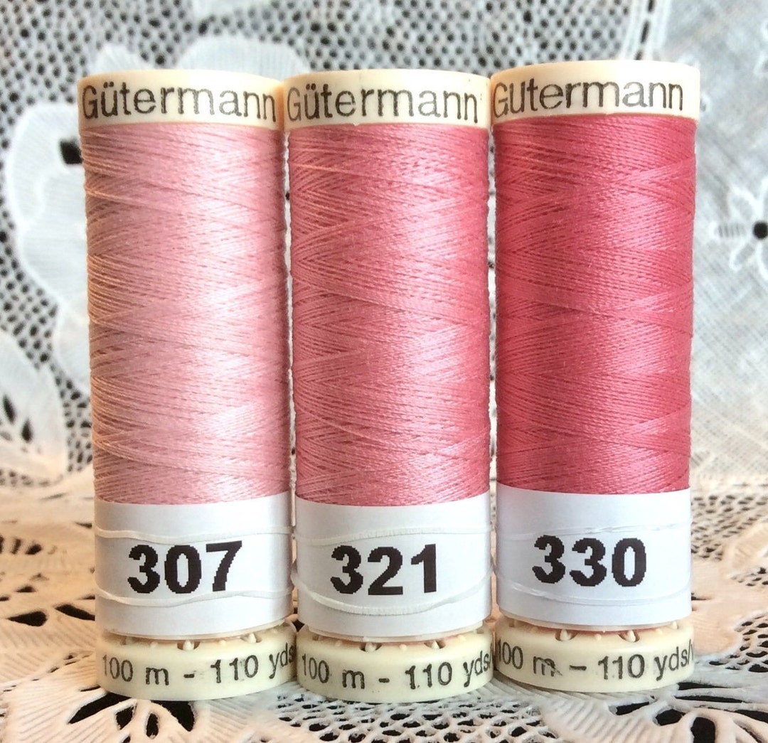 3 NEW Different Light Bright Pink Colors GUTERMANN 100% Polyester ...