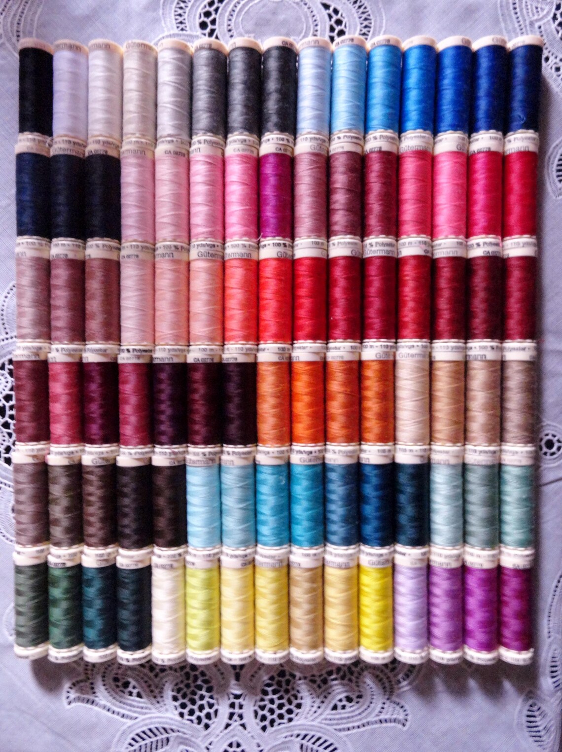 90 NEW 110 Yard Spools 100% Polyester GUTERMANN Sew-all Thread - Etsy
