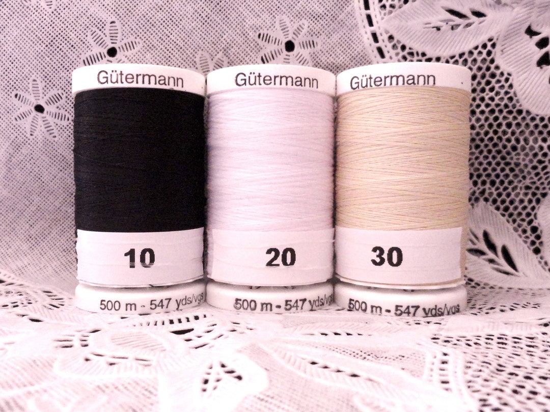3 NEW Different Colors GUTERMANN 100% Polyester Sew-all Thread 547 Yard ...