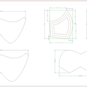 Face Mask Pattern Template 3 Type of Style Shape Pdf Svg Dxf - Etsy