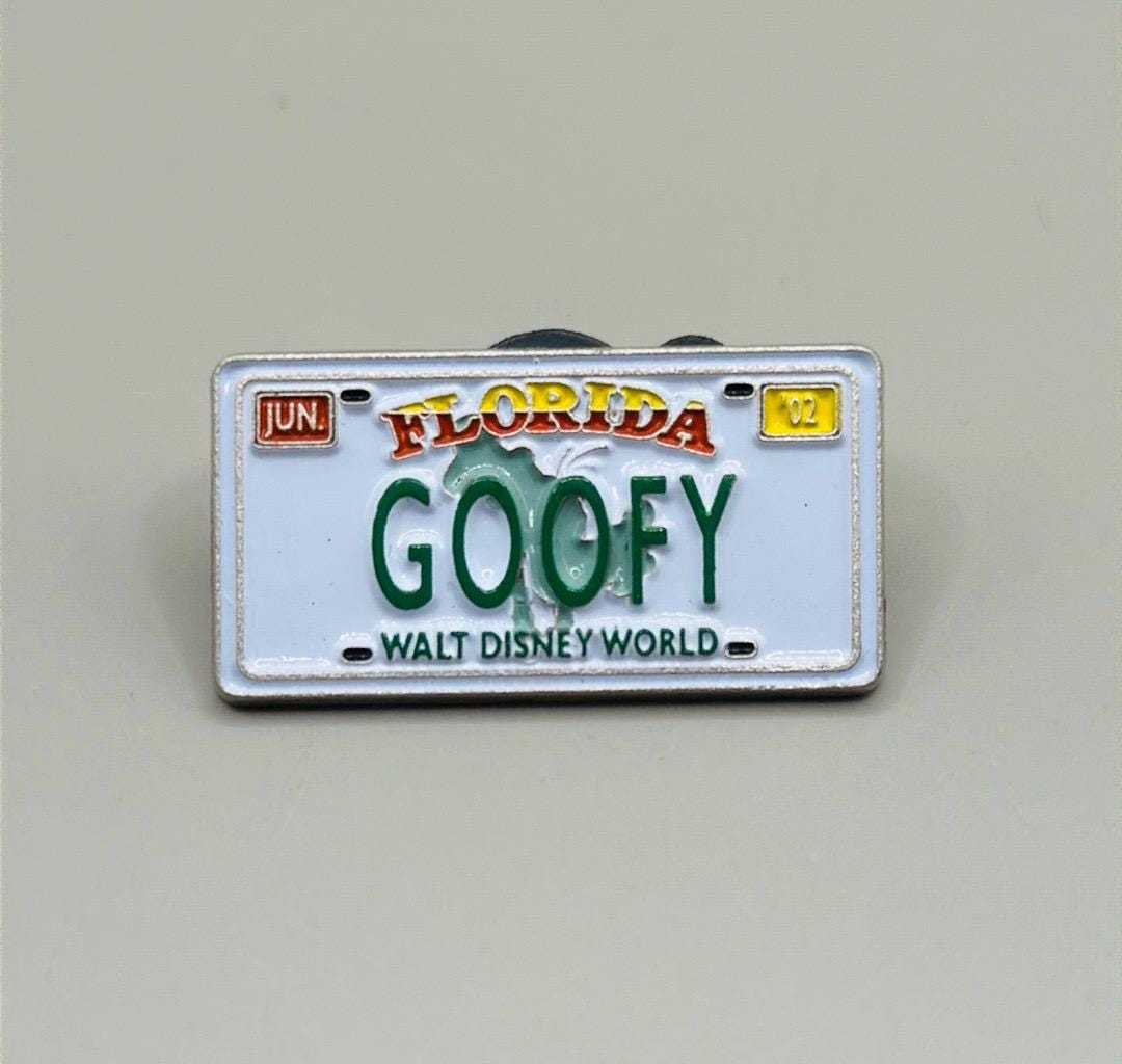 Walt Disney World Goofy Florida License Plate Collectors Pin - Etsy