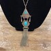 Vintage Southwestern Native American Style Navajo Tassel Silver Tone ...