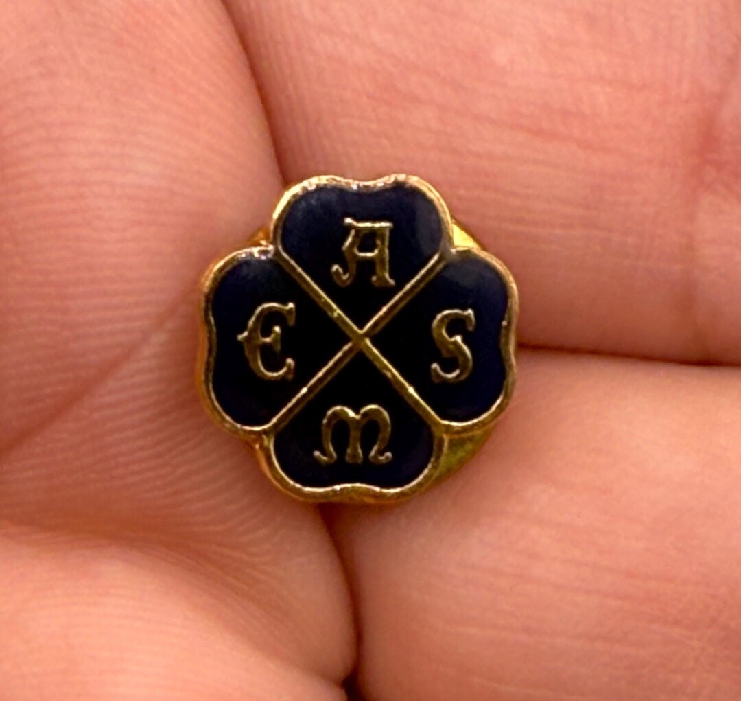 Vintage Gold Tone Blue ASME American Society of Mechanical Engineers - Etsy