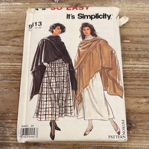 Vintage It’s Simplicity Cape and Skirts Uncut Sewing Patterns #9813 - Etsy
