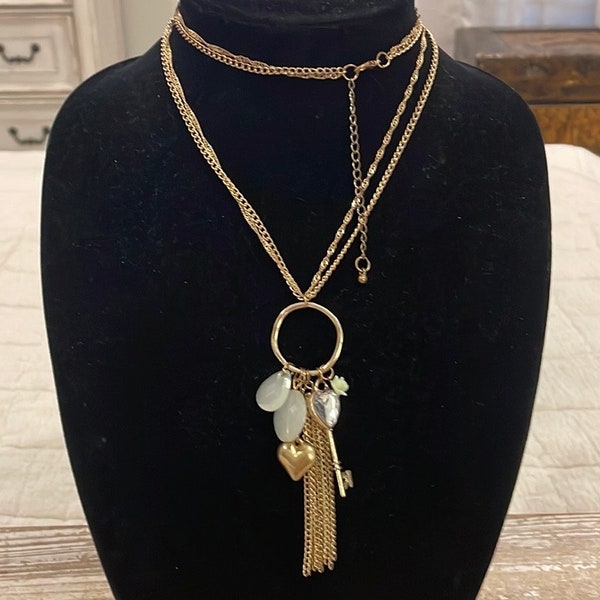 Long Key Necklace - Etsy