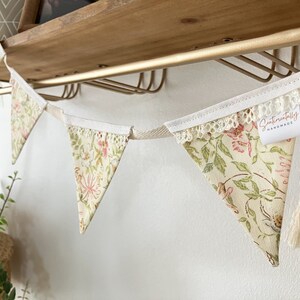 Floral Bunting Small, Vintage Nursery Décor, Baby Shower Gift for New ...