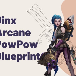 Jinx Minigun League of Legends - Etsy