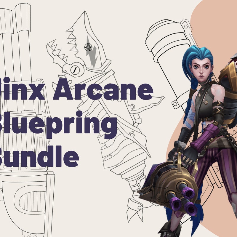 Jinx Cosplay Arcane - Etsy