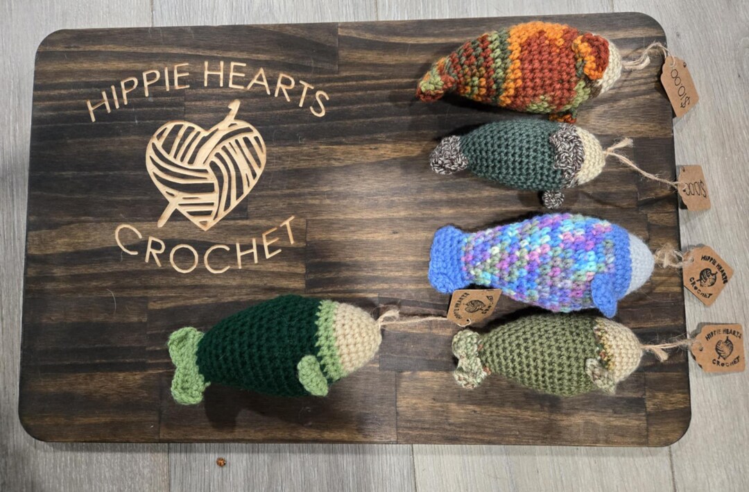 Simple Crochet Fish Stuffy - RANDOM COLOR, Qty 1 - Etsy