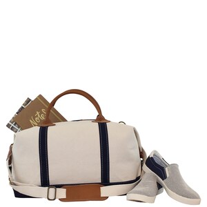 CB Station Ultimate Weekender Bag, Monogrammed, Colored Trim, Heavy ...