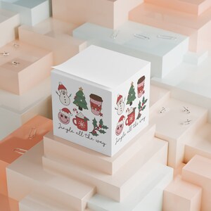 Christmas Note Cube, Sticky Pads, Santa Claus Note Pad, Desk Sticky ...