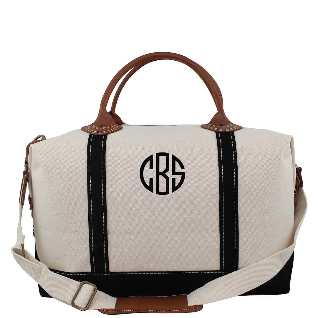 CB Station Ultimate Weekender Bag, Monogrammed, Colored Trim, Heavy ...