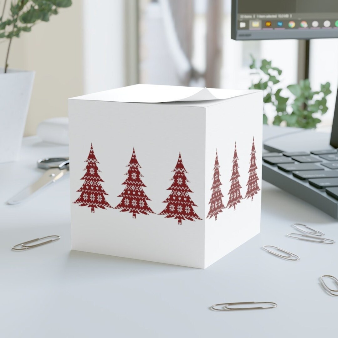 Christmas Note Cube, Sticky Pads, Santa Claus Note Pad, Desk Sticky ...