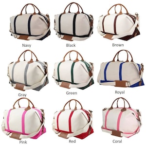 CB Station Ultimate Weekender Bag, Monogrammed, Colored Trim, Heavy ...