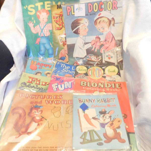 Old Coloring Books - Etsy