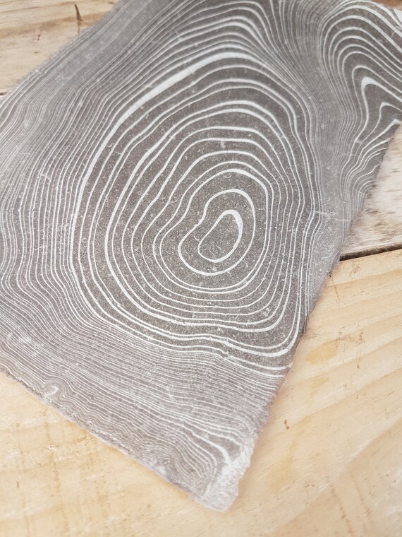 Marbled Suminagashi Original Print on Japanese Paper - Etsy