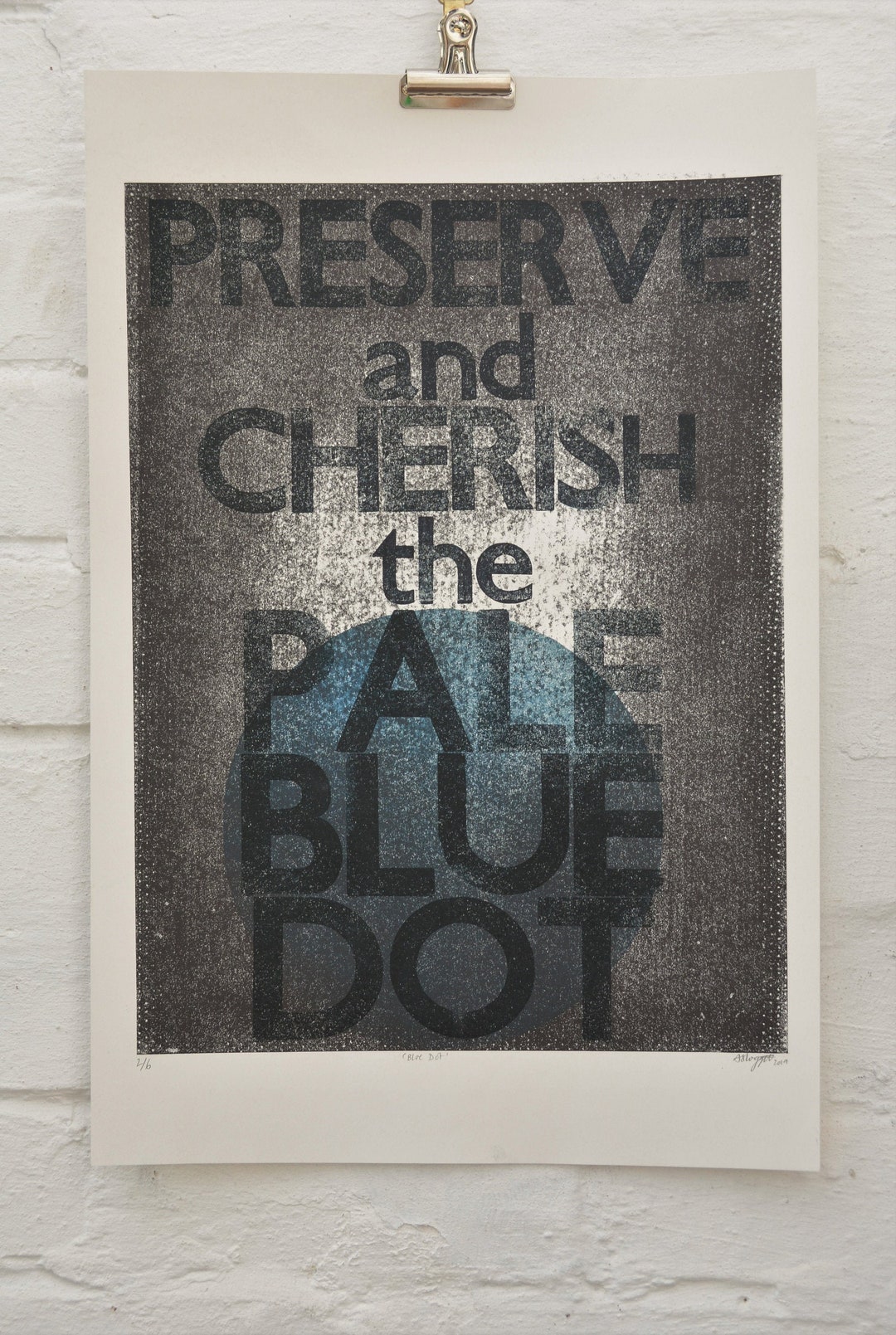 Carl Sagan, Pale Blue Dot Quote, Letterpress Print. - Etsy